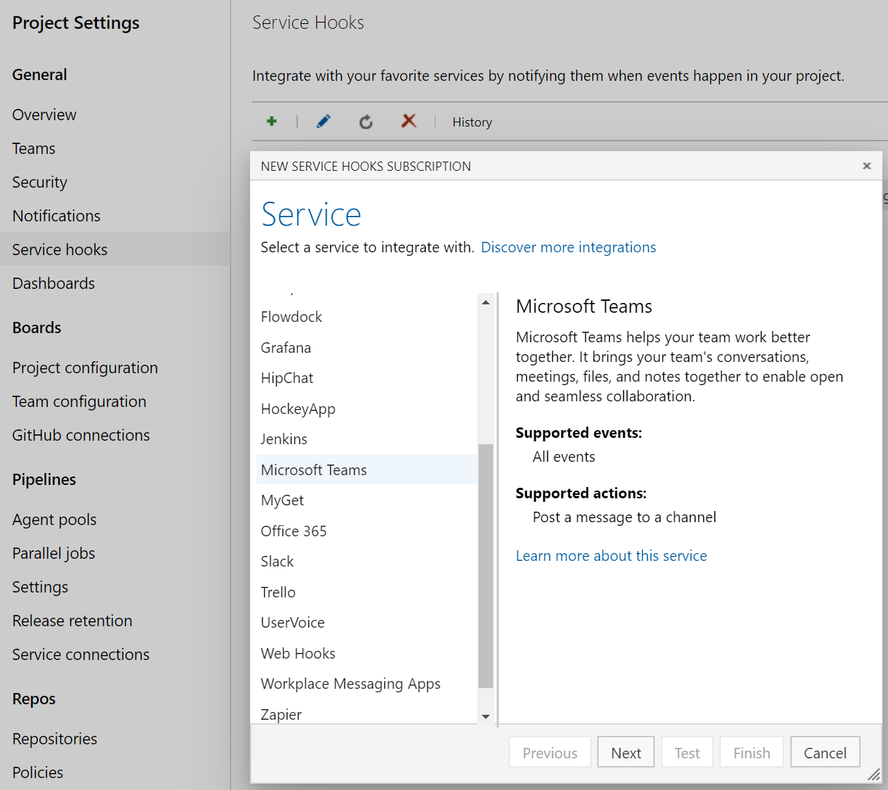 Integrate Azure DevOps with Teams | marcelzehner.ch